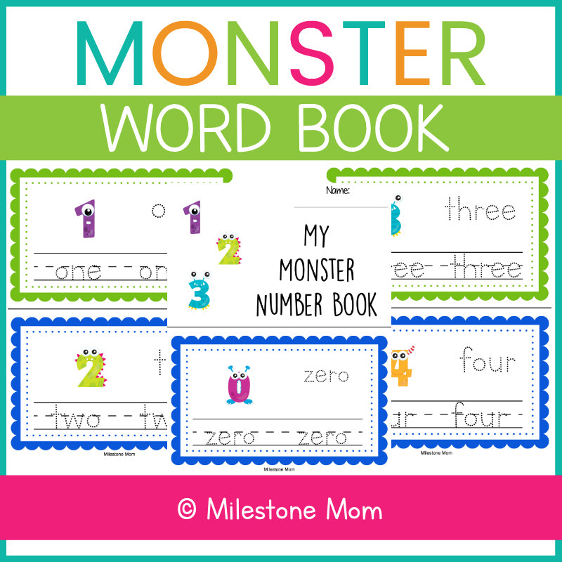 My Monster Number Book (One to Ten) – Milestone Mom LLC