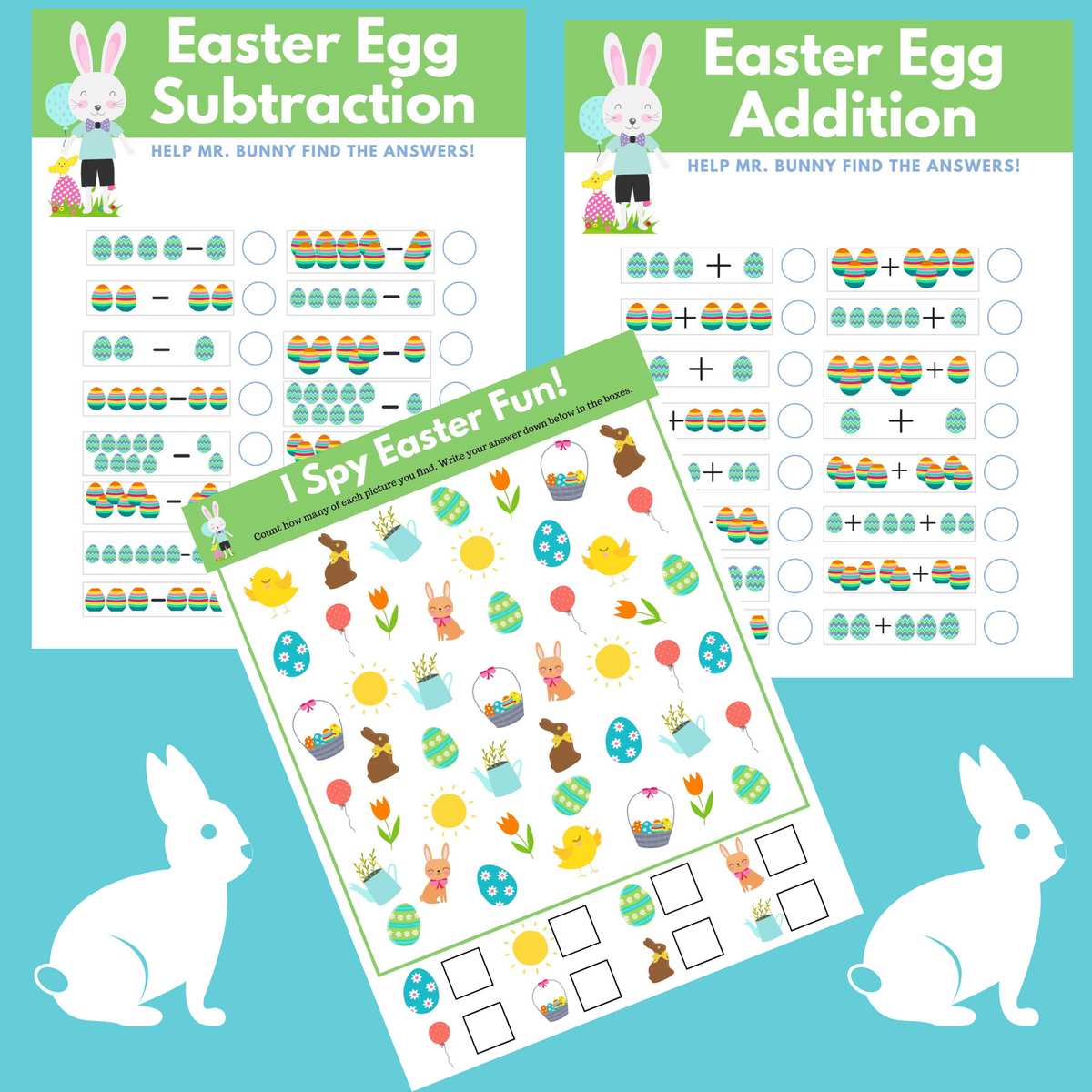 Printable Easter Math Worksheets – Milestone Mom LLC